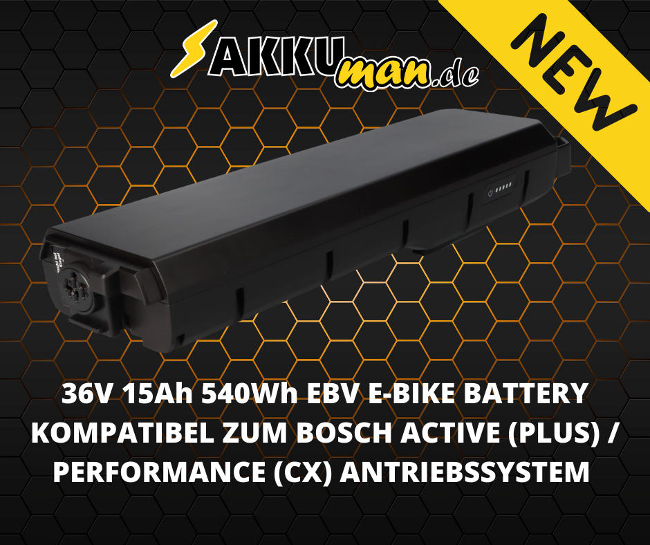 36V 15Ah 540Wh E-Bike Akku komptibel zu Active (Plus) & Performance