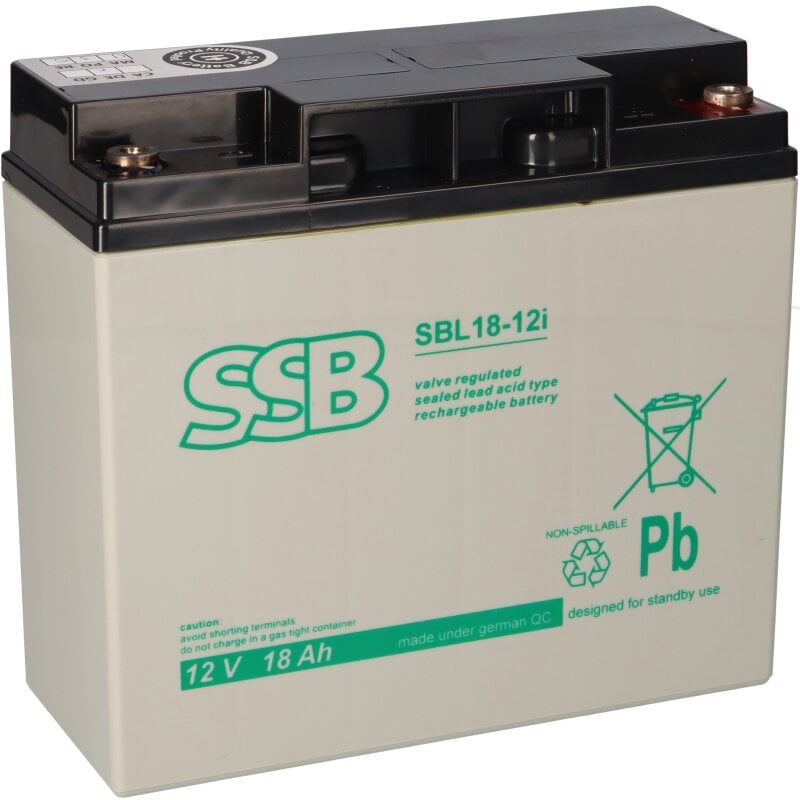 SSB Blei Akku SBL 18-12i AGM Batterie - 12V 18Ah