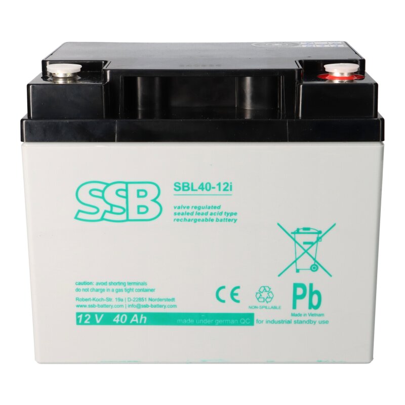 SSB Blei Akku SBL 40-12i AGM Batterie - 12V 40Ah