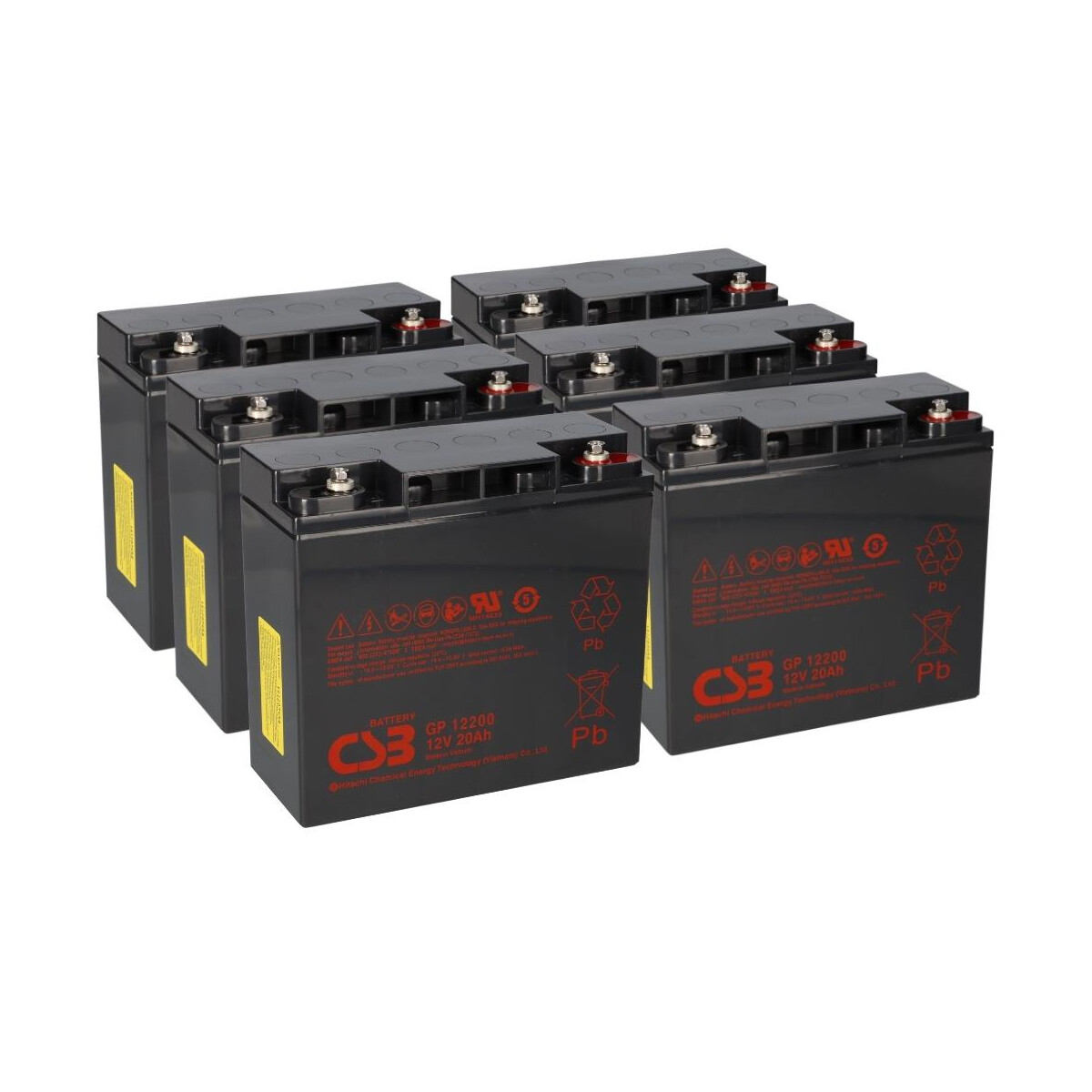 Bleiakku 72V 20Ah ( 6x 12V 20Ah) kompatibel SXT Raptor V3 zyklenfest