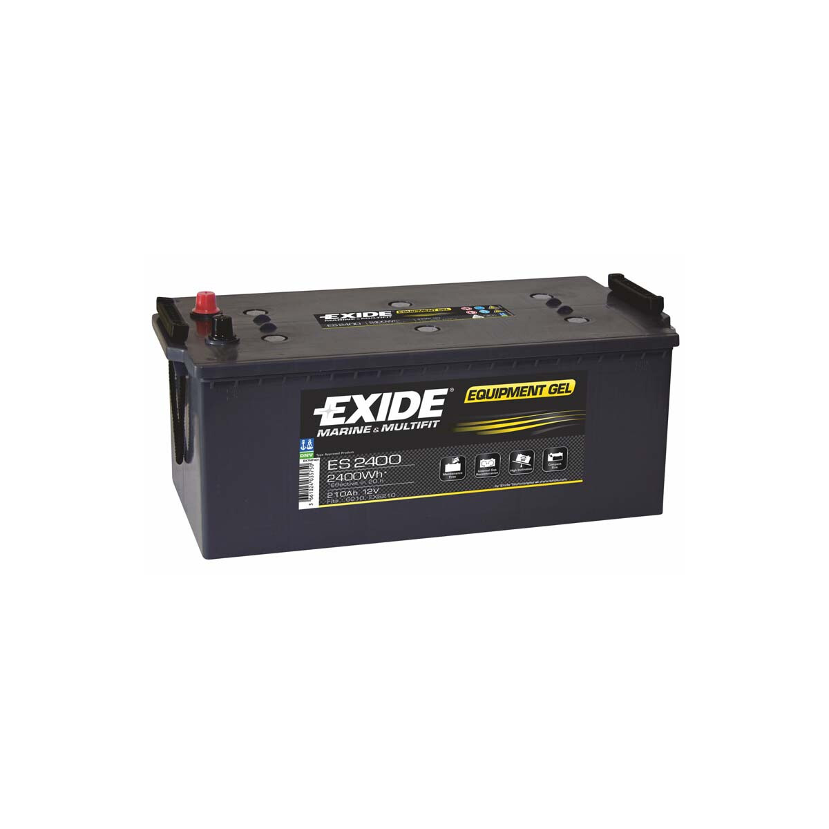 EXIDE ES 2400 für Baustellen- und Signalanlagen 12V 210Ah