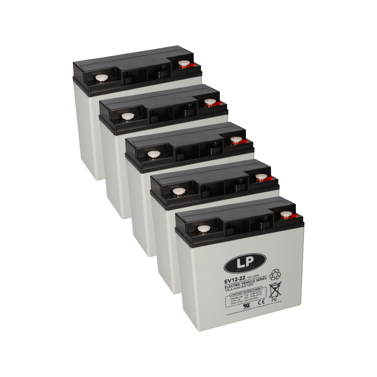 Bleiakku 60V 22Ah (5x 12V 22Ah) kompatibel SXT Raptor 1200 V2 & Viper