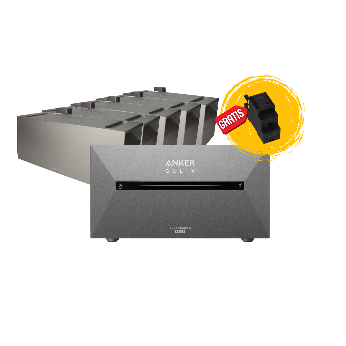 Anker Solix-Kit mit E1600 Pro Smart Meter und 2x Speicher 1600Wh