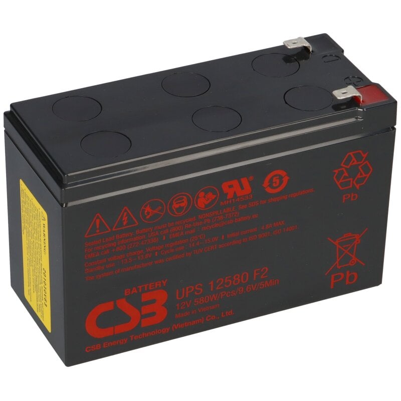CSB AGM Bleiakku UPS 12580 12V 9,4Ah 580W Hochstrom-Akku